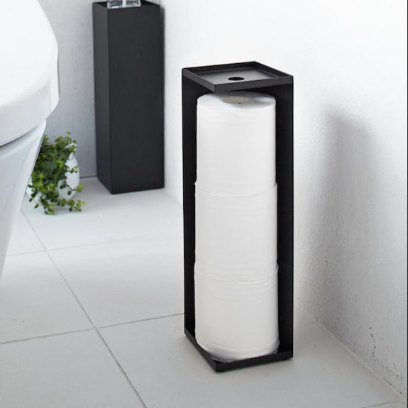 Diskré dorullholder til gulv sort – Lindas Dekor